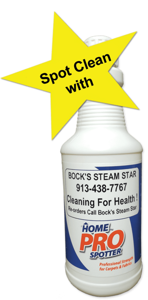 Spot cleaning with home pro spotter Bock s Steam Star